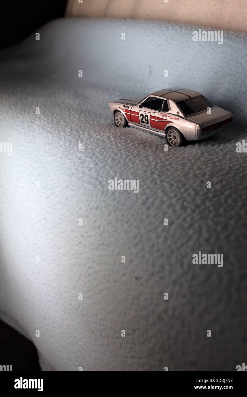 Mantova, Italy - 14TH DECEMBER 2025 - Majorette replica of a Toyota ...