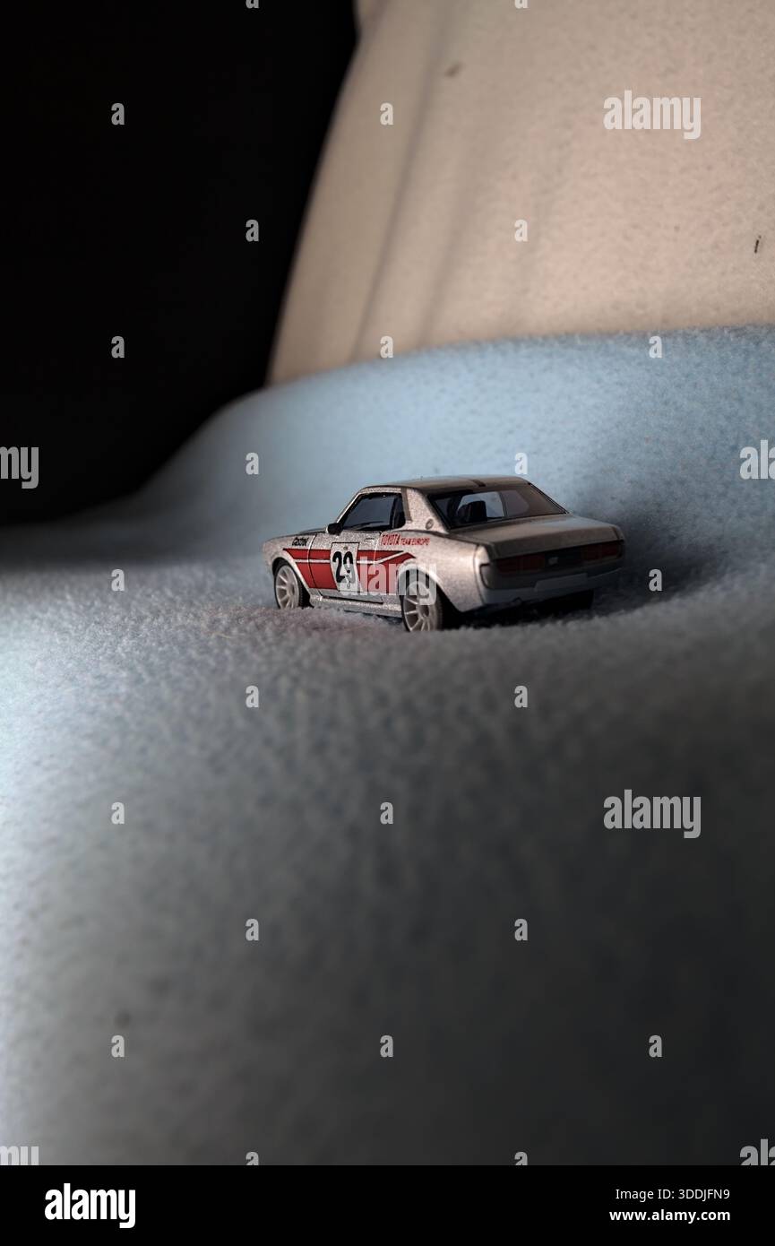 Mantova, Italy - 14TH DECEMBER 2025 - Majorette replica of a Toyota ...