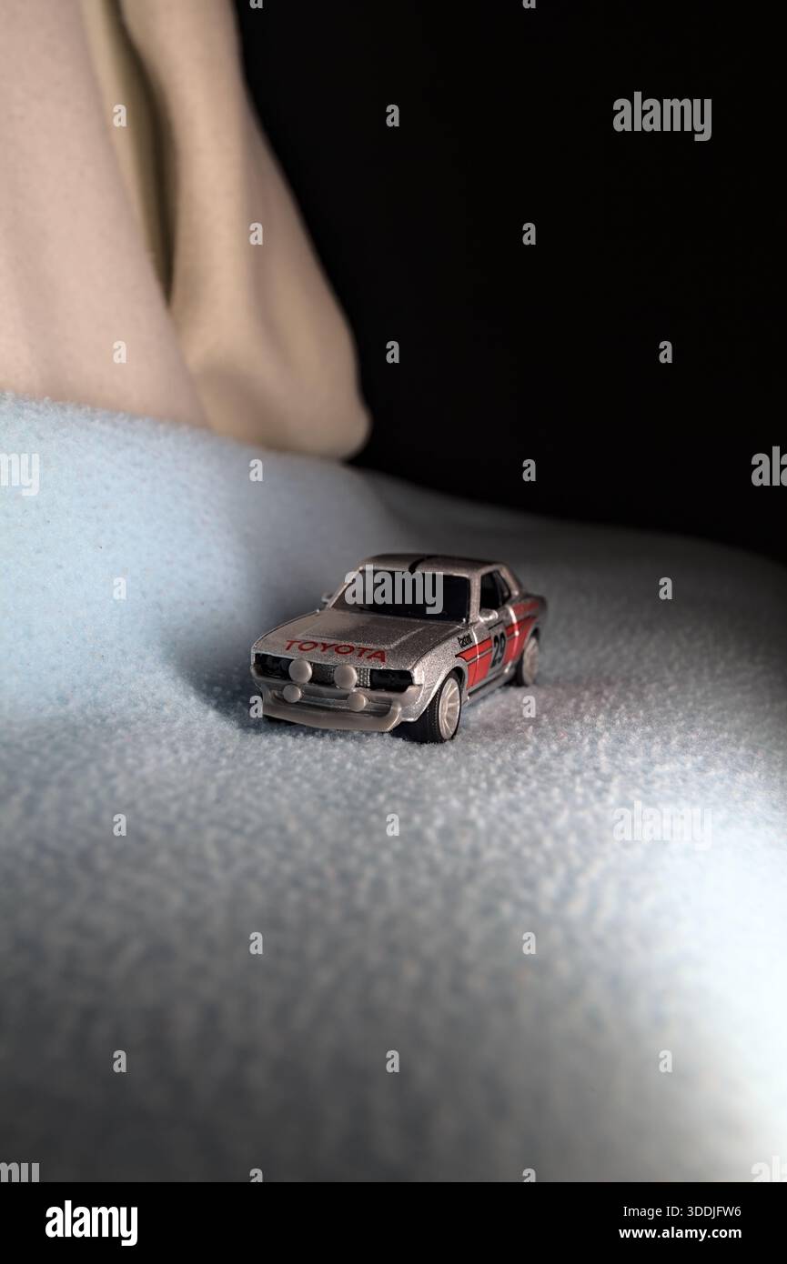 Mantova, Italy - 14TH DECEMBER 2025 - Majorette replica of a Toyota ...