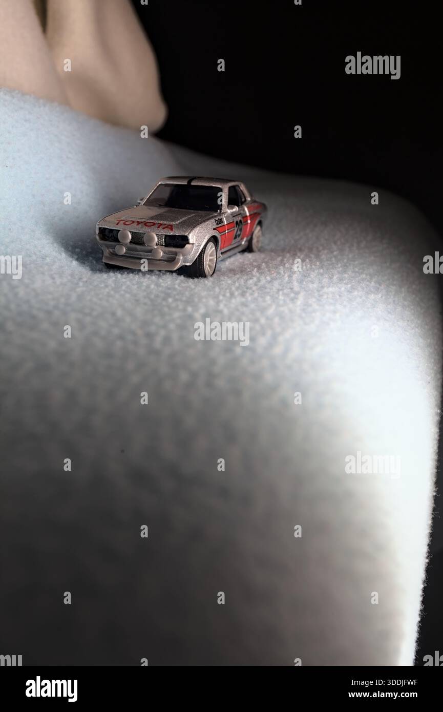 Mantova, Italy - 14TH DECEMBER 2025 - Majorette replica of a Toyota ...