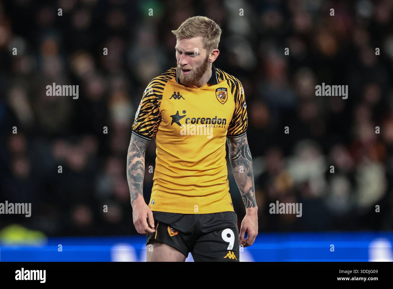 Oliver McBurnie of Hull City during the Sky Bet Championship match Hull ...