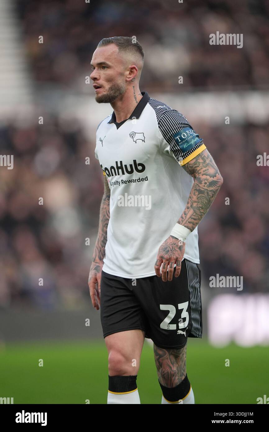 Derby County's Joe Ward during the Sky Bet Championship match at Pride ...