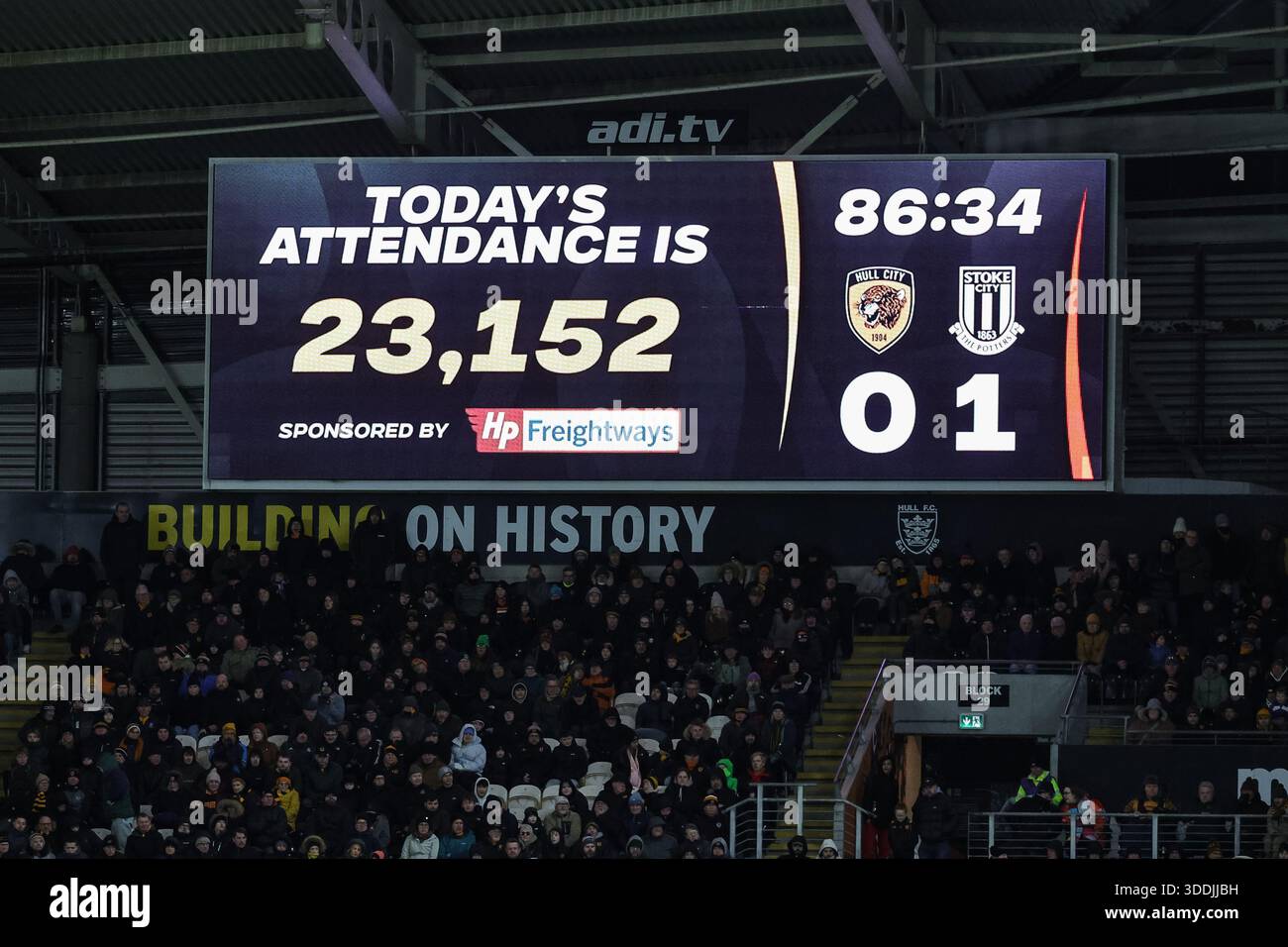 New Years day attendance is 23,152 during the Sky Bet Championship ...
