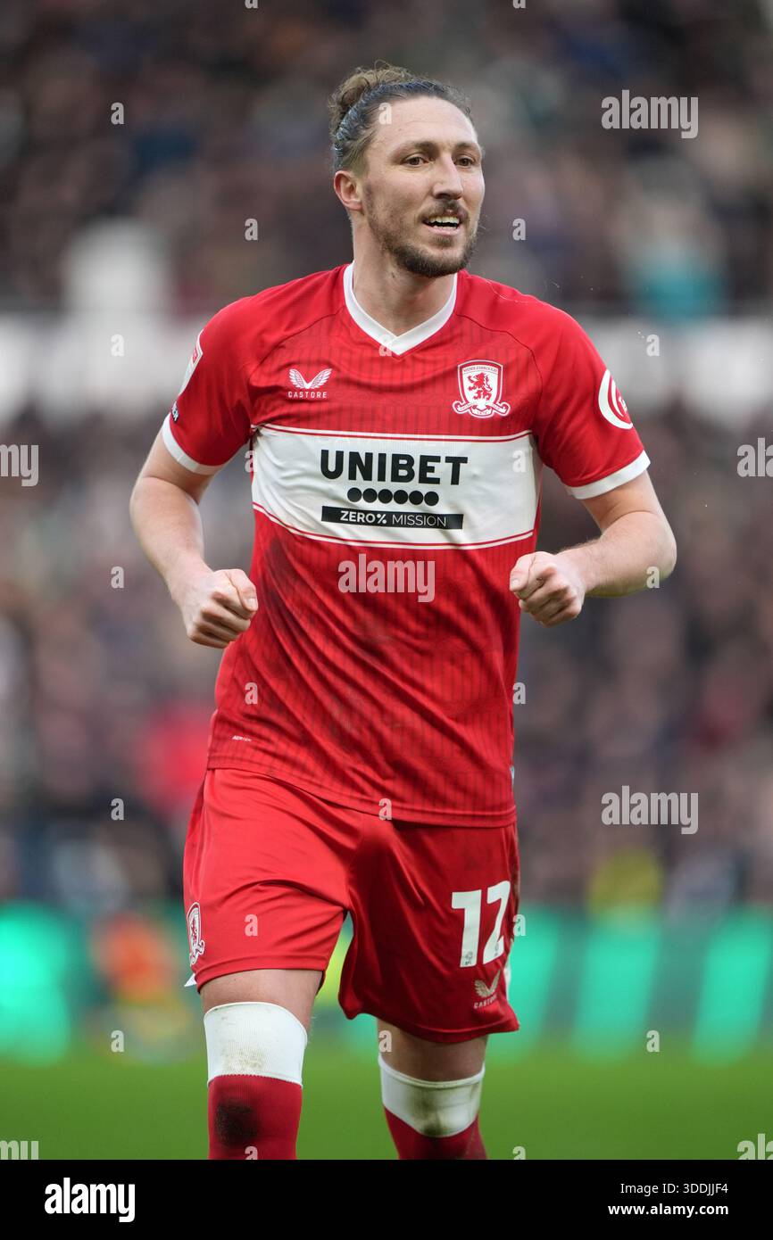 Middlesbrough's Luke Ayling during the Sky Bet Championship match at ...
