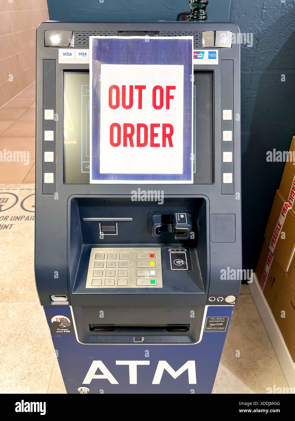 Atm out of order hi-res stock photography and images - Alamy