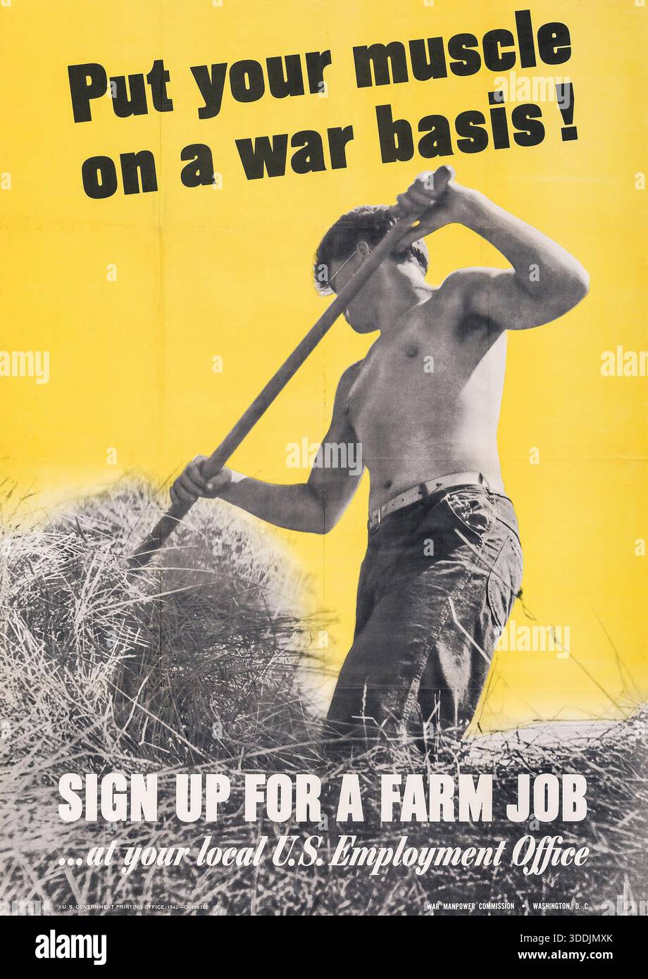 Manual labor 1940s hi-res stock photography and images - Alamy