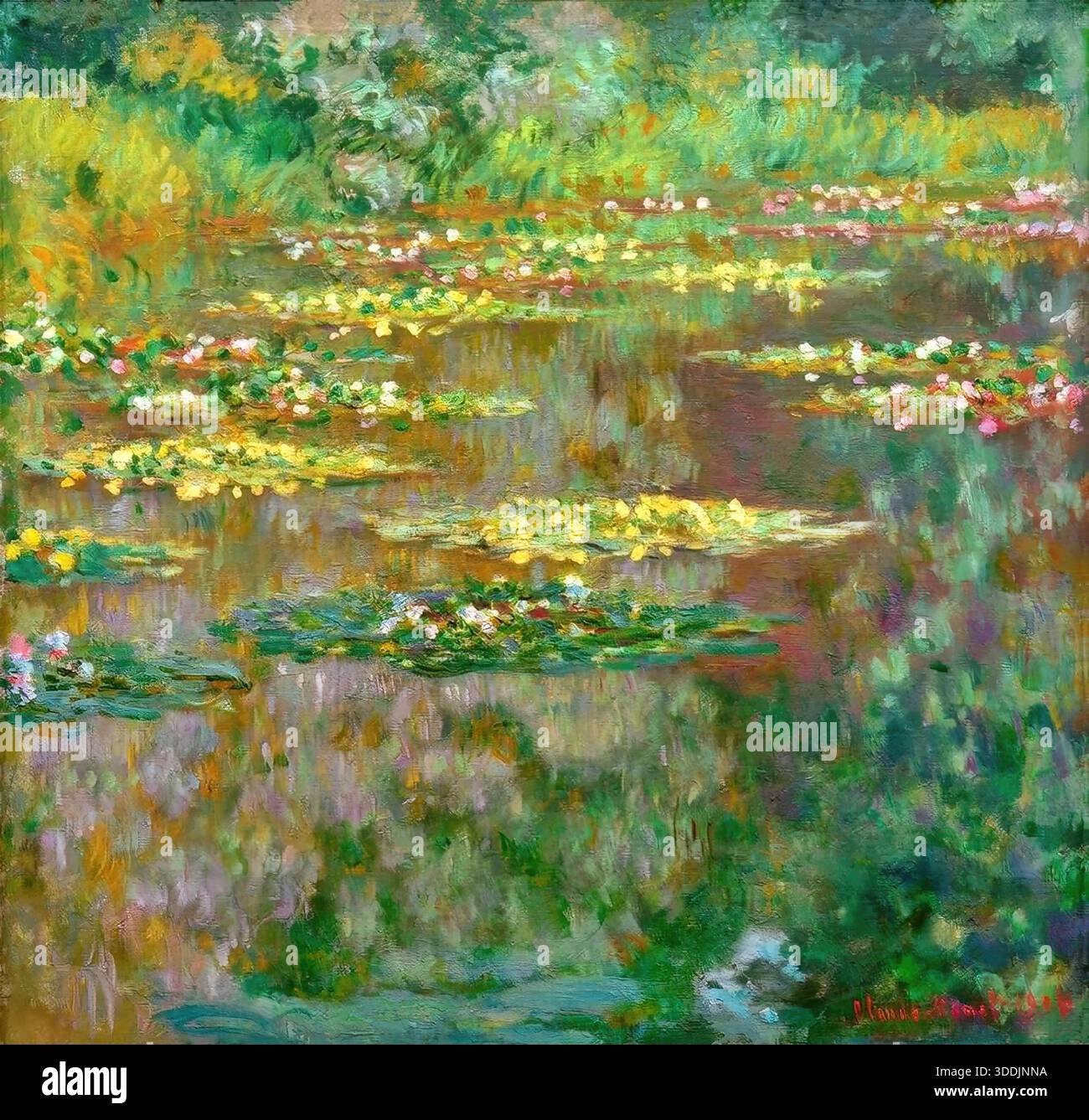 Water Lilies Nymphas Claude Monet 1904 oil on canvas water garden scene ...
