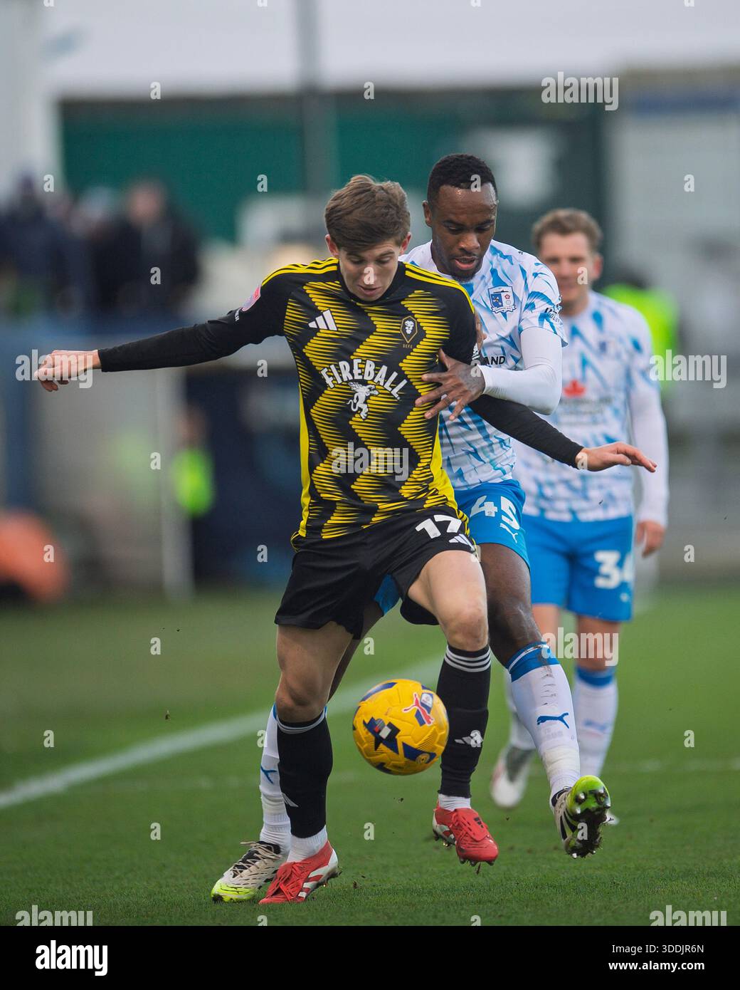 Barrow's Rekeem Harper puts Salford's Josh Austerfield during the Sky ...