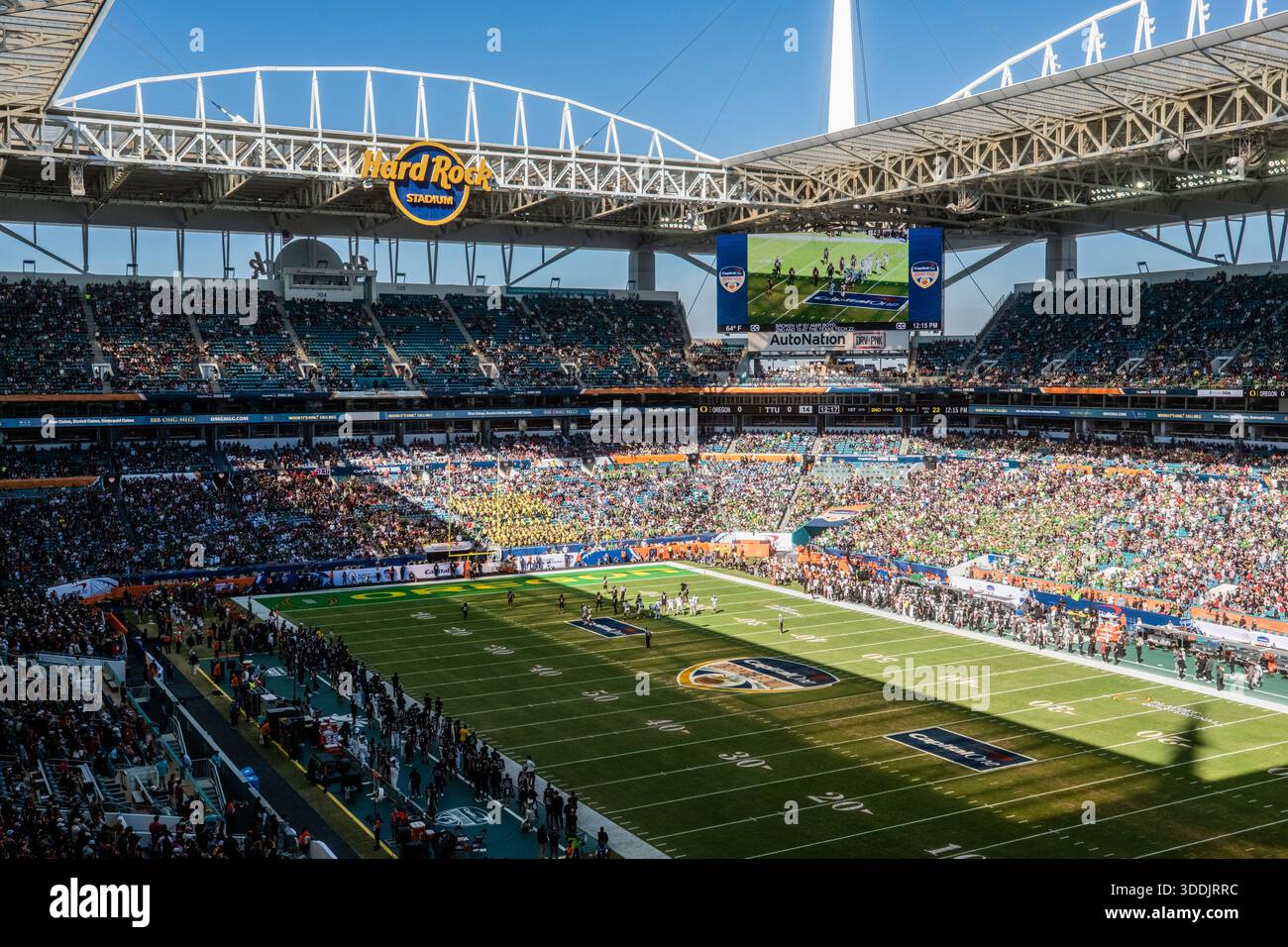 General view of the field at Hard Rock Stadium during the Capital One ...