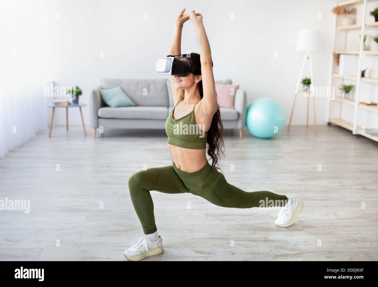 Indian sports lady gym exercising hi-res stock photography and images ...
