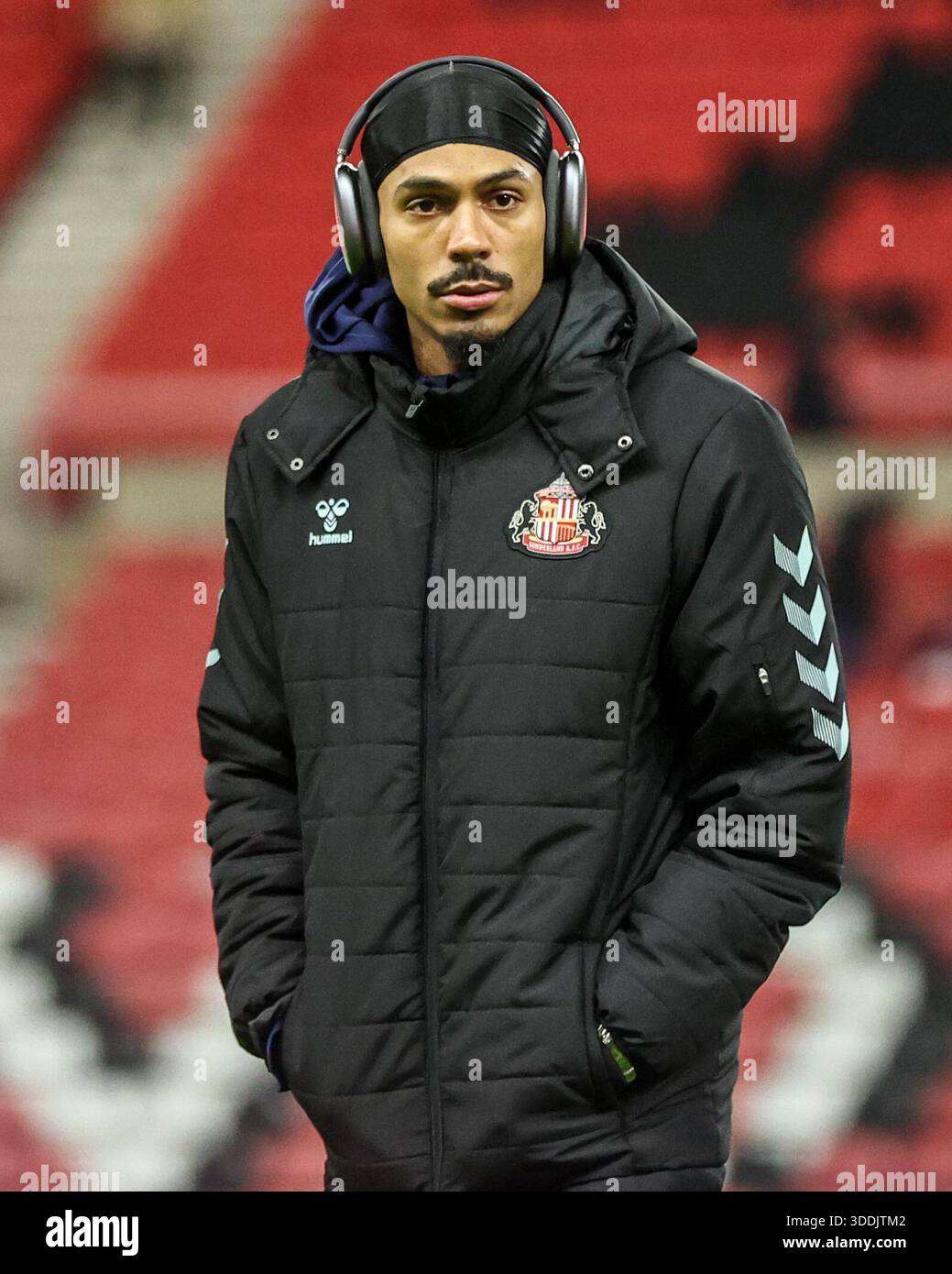 Wilson Isidor of Sunderland arrives during the Premier League match ...