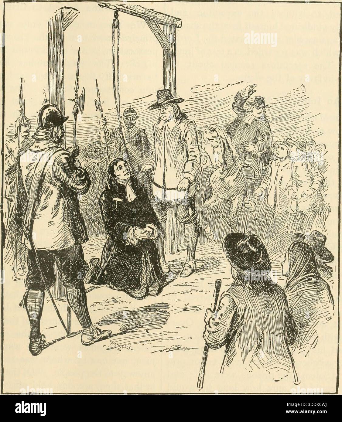 "Execution of Rev. George Burroughs" executed for witchcraft during the ...