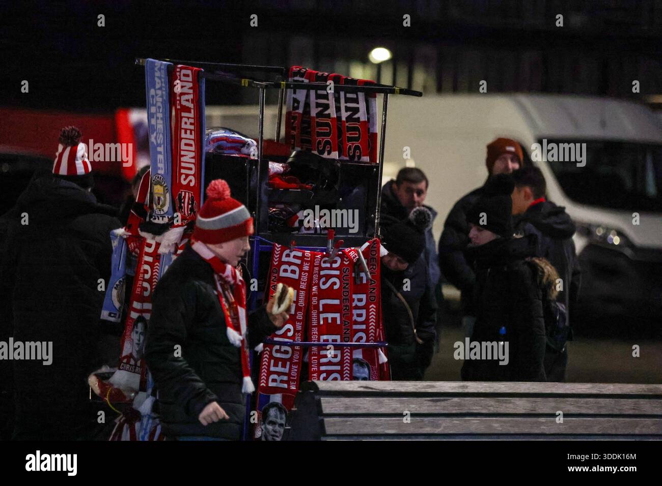 Sunderland, England, 1st January 2026. Fans arrive ahead of the ...