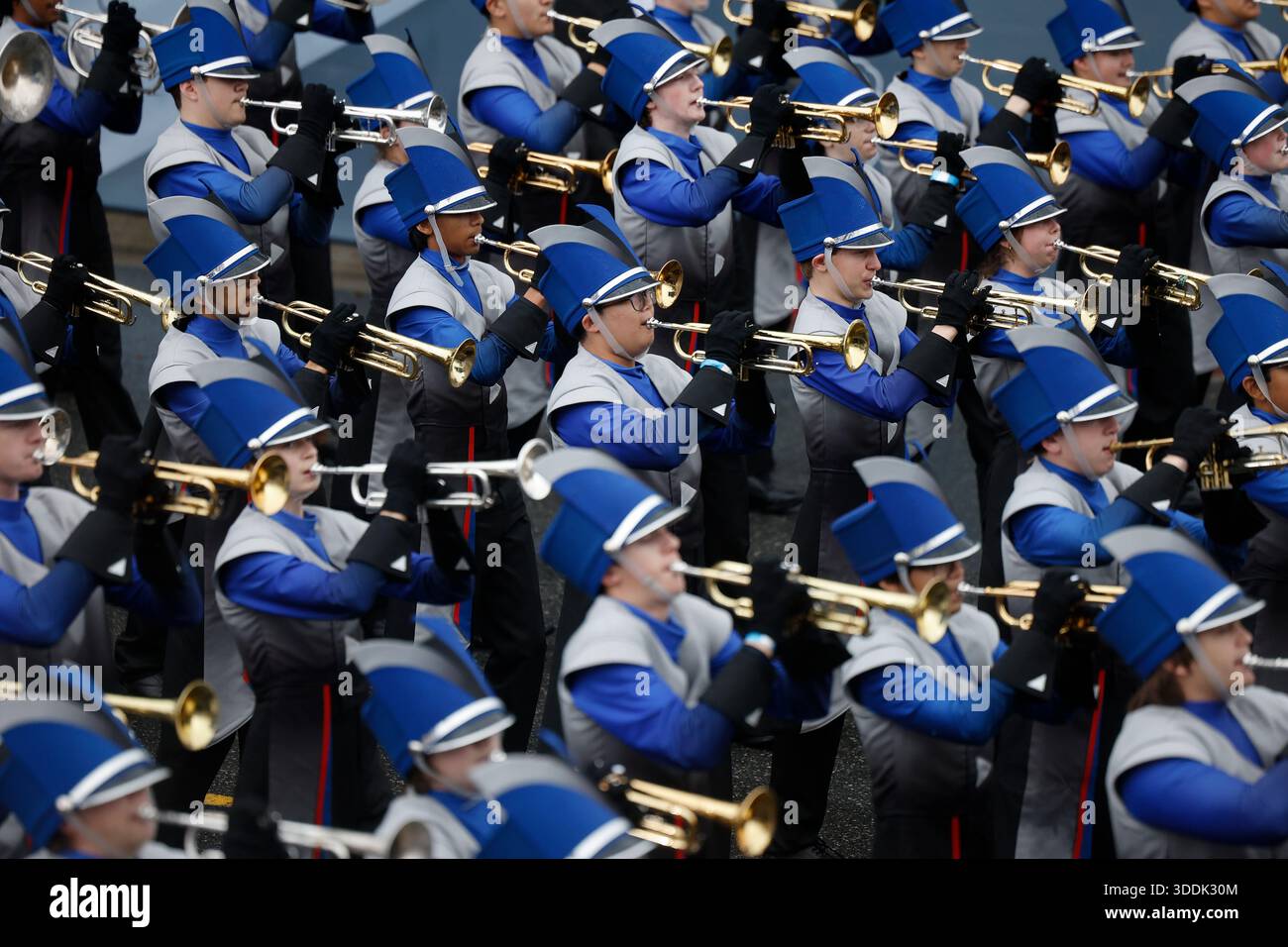 The Allen Eagle Escadrille performs at the 137th Rose Parade Thursday ...