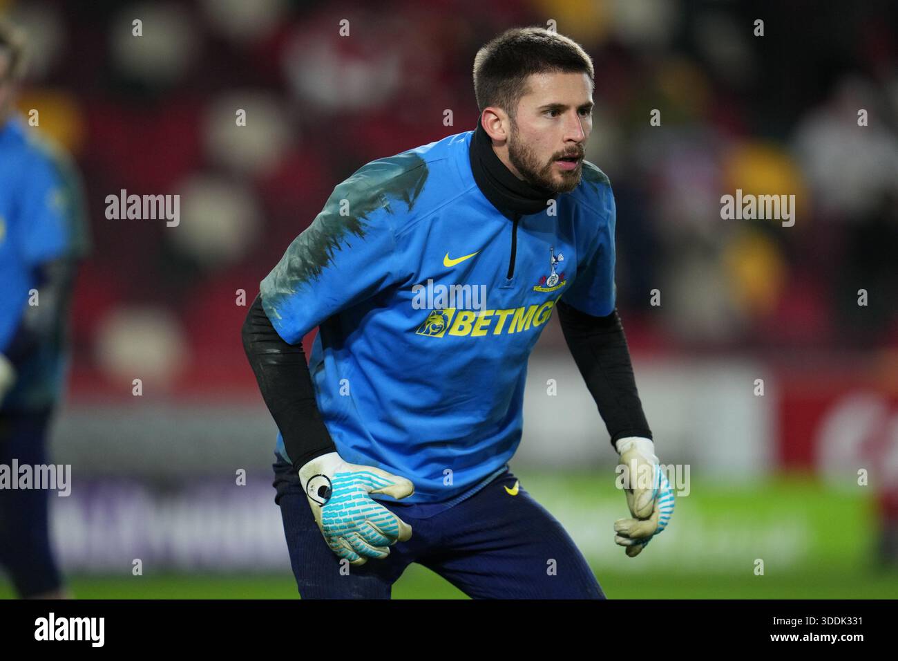 Guglielmo Vicario of Tottenham Hotspur ahead of the Premier League ...