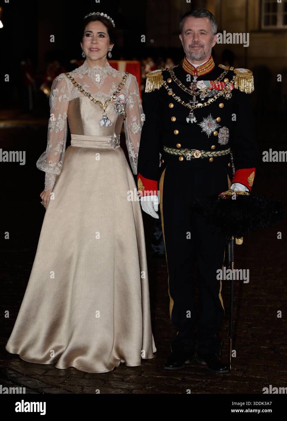 King Frederik and Queen Mary of Denmark at the New Year's Gala and ...