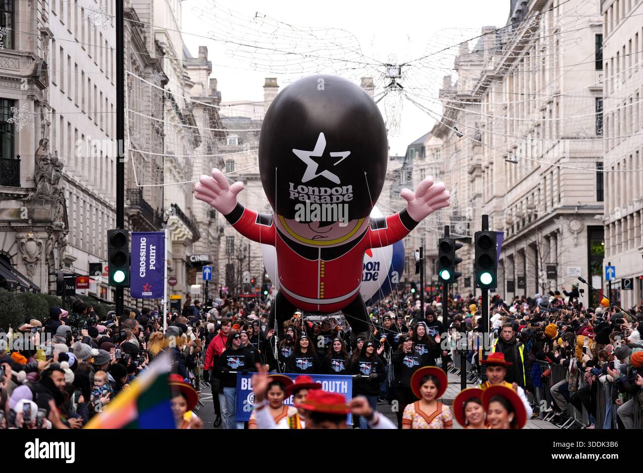 Performers during the New Year's Day Parade in central London. Picture ...