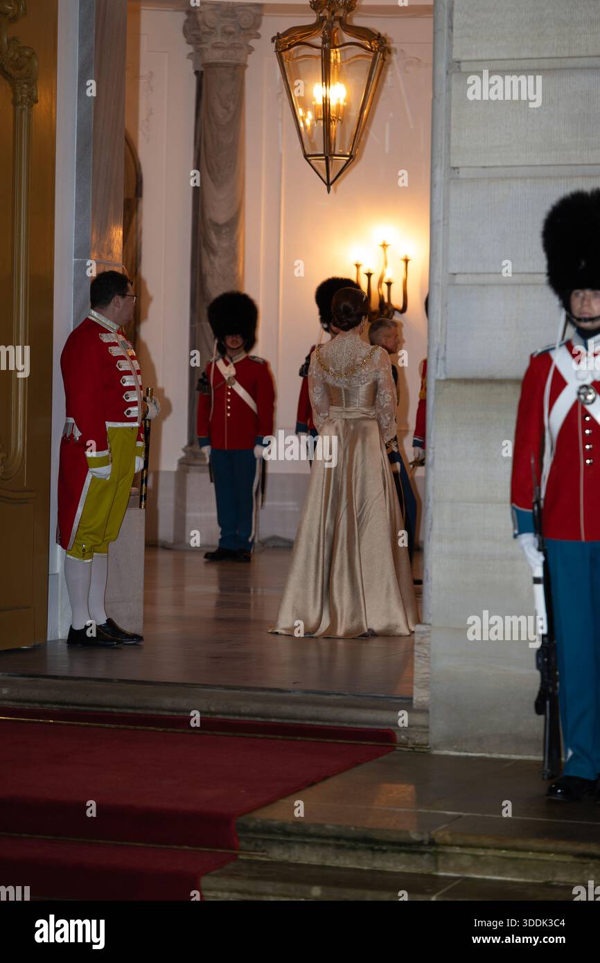 King Frederik and Queen Mary of Denmark at the New Year's Gala and ...