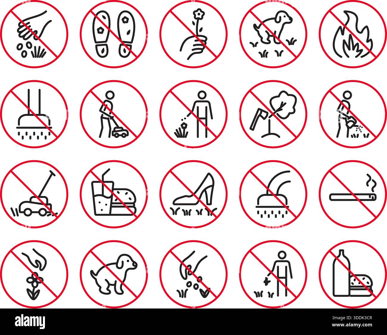 Prohibitory symbol Stock Vector Images - Alamy