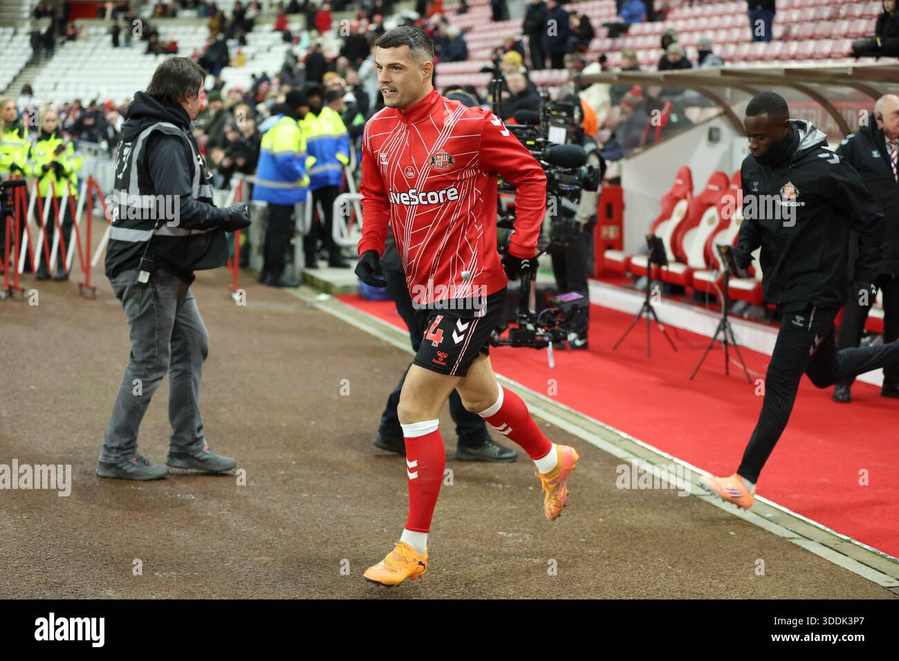 Sunderland, England, 1st January 2026. Granit Xhaka of Sunderland ...