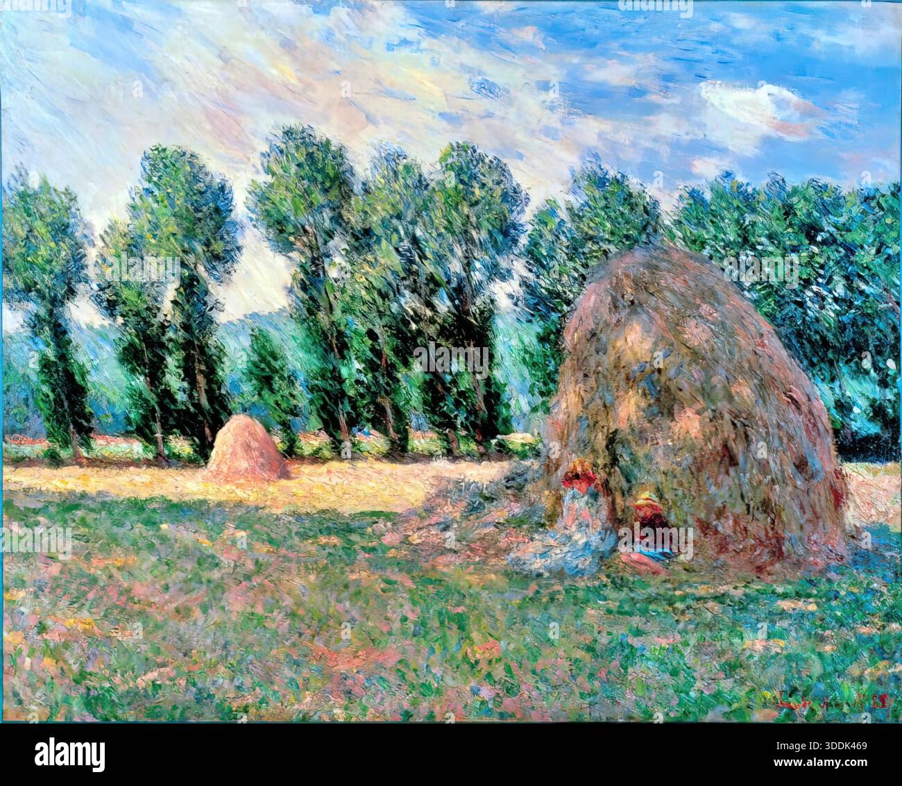 Haystacks Les Meules de Foin Claude Monet 1885 oil on canvas rural ...