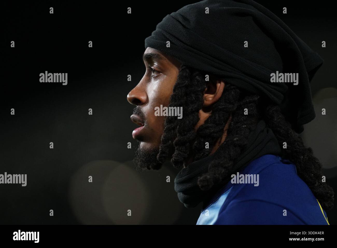Djed Spence of Tottenham Hotspur ahead of the Premier League match ...