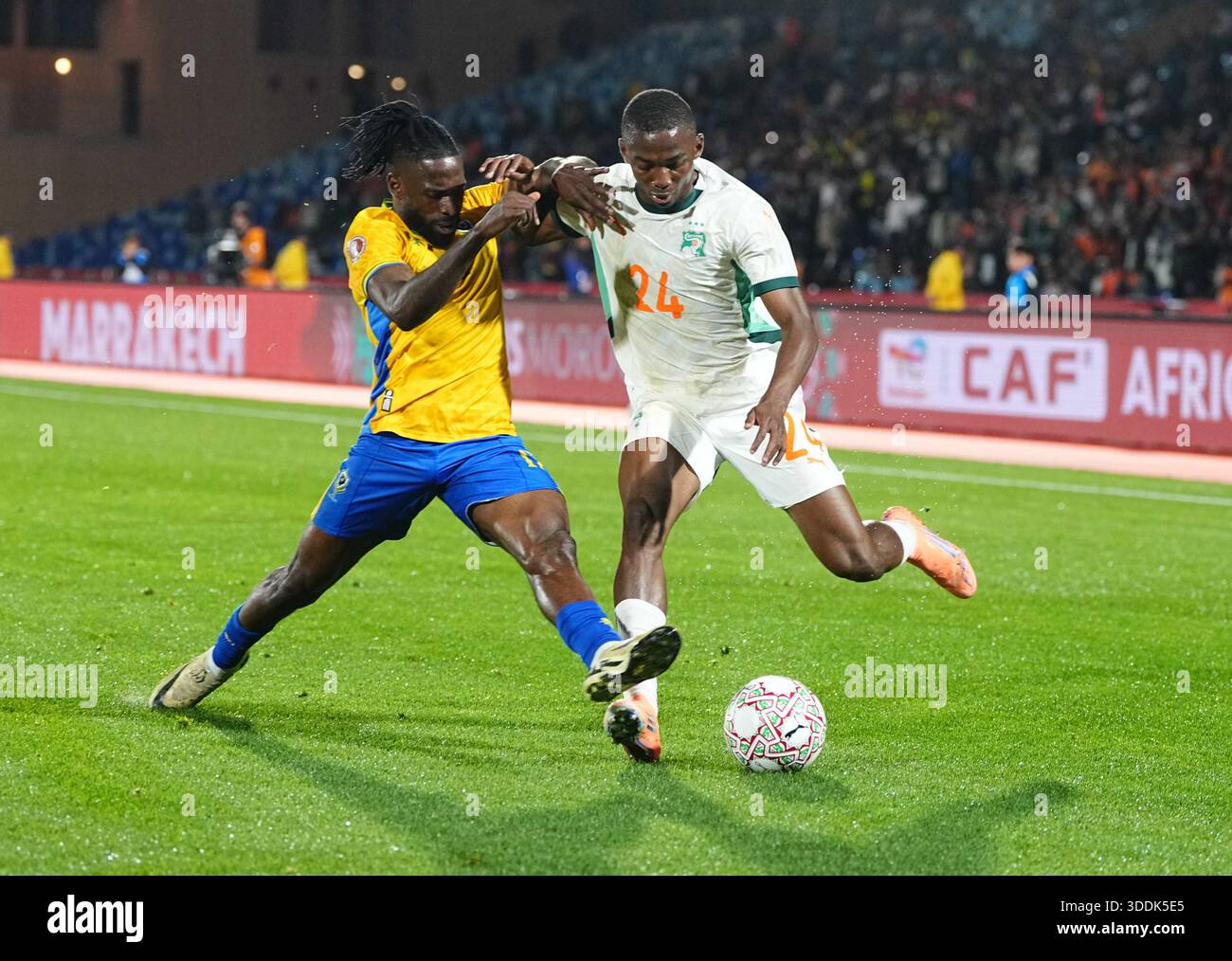 December 31 2025: Andre Biyogo Poko of Gabon and Bazoumana Toure of ...