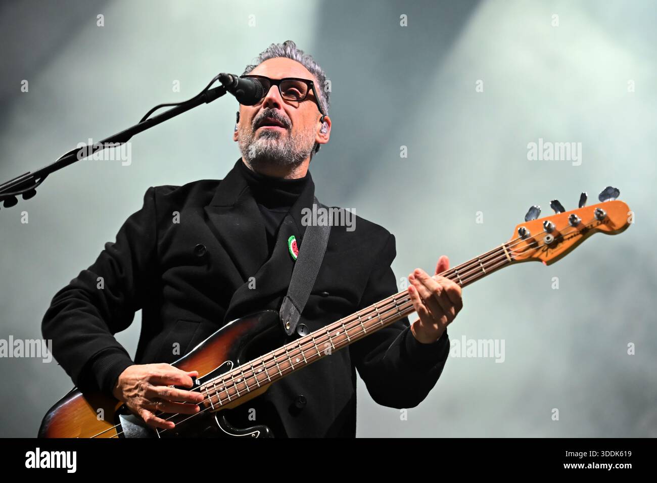 Italian singer-songwriter Dario Brunori, better known as Brunori Sas ...