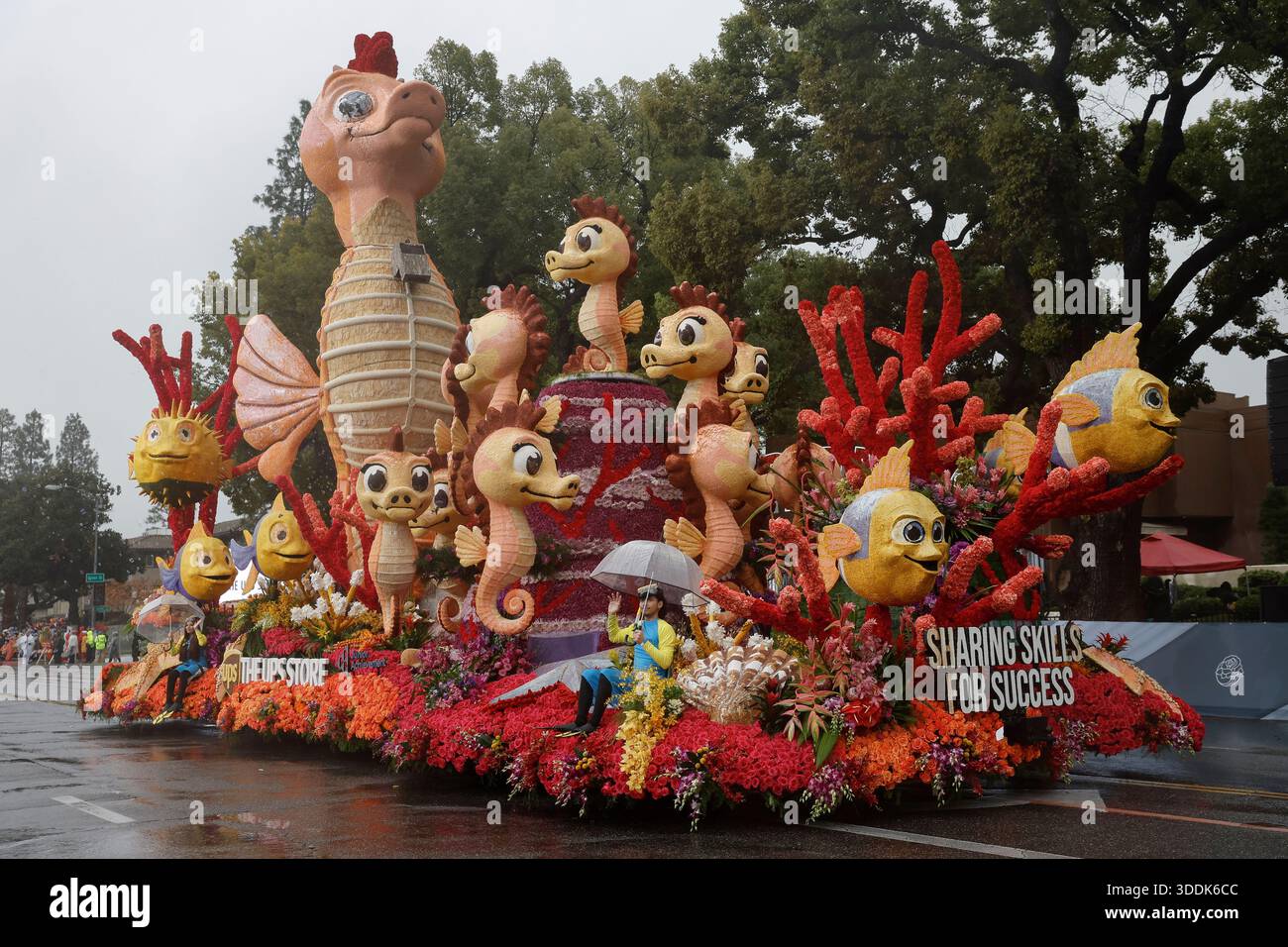 The UPS Store float glides in the 137th Rose Parade Thursday, Jan. 1 ...