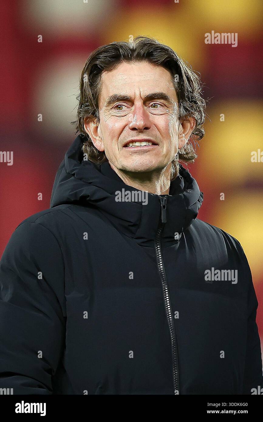 Tottenham Hotspur manager Thomas Frank before the Brentford v Tottenham ...