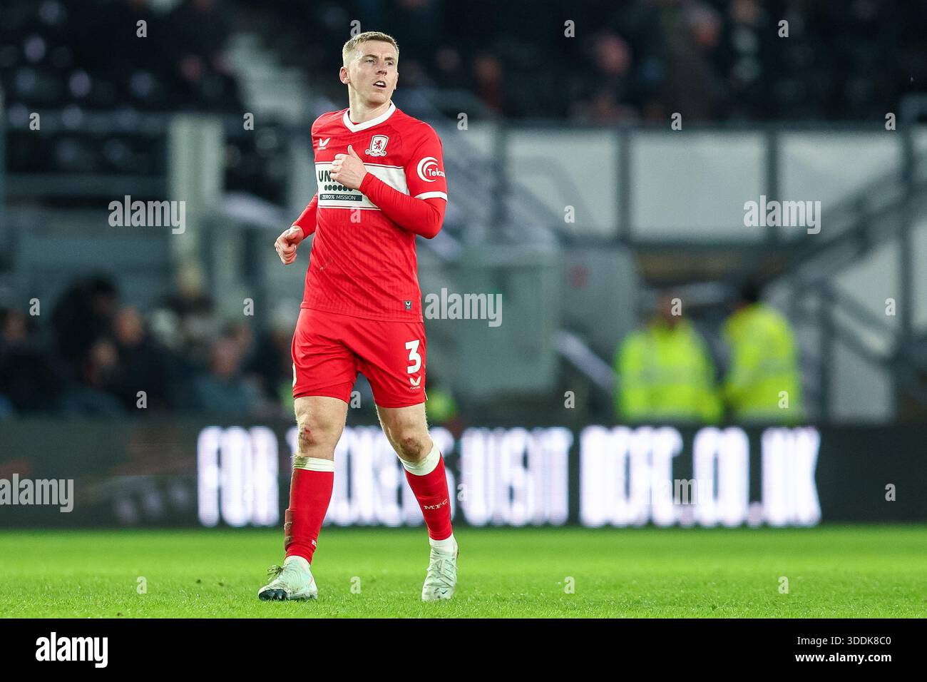 3, Matt Targett of Middlesbrough FC moves position during the Sky Bet ...