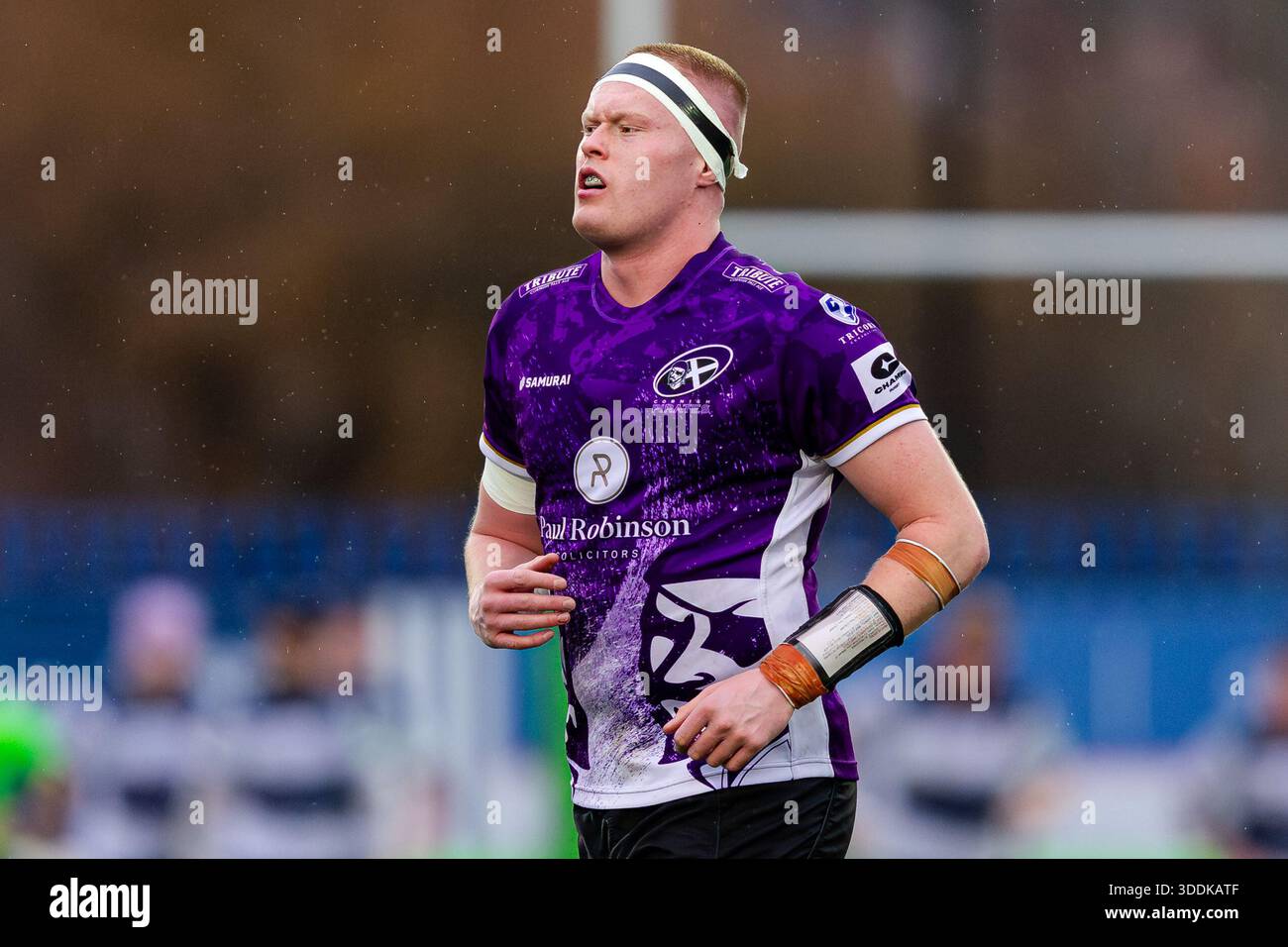 Coventry, England, UK, 1 January 2026. Alfie Bell of Cornish Pirates ...
