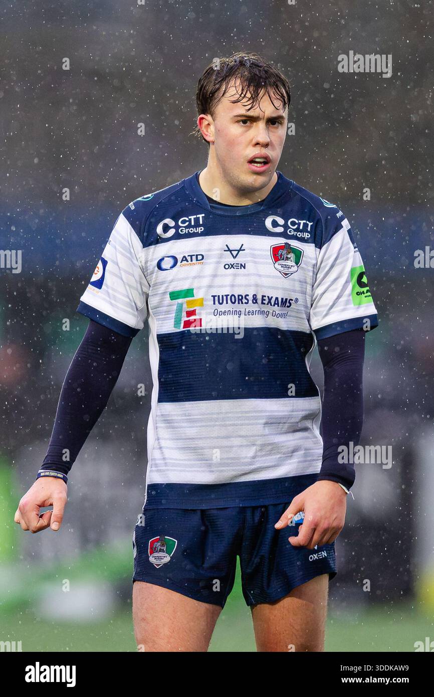 Coventry, England, UK, 1 January 2026. Ewan Baker of Coventry Rugby ...