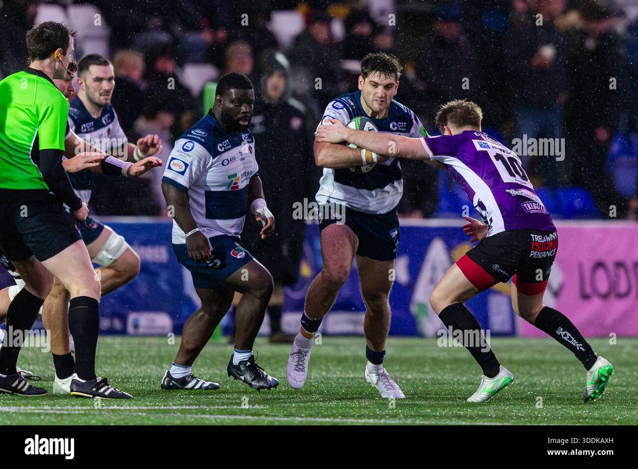 Coventry, England, UK, 1 January 2026. Sam Maunder of Coventry Rugby is ...