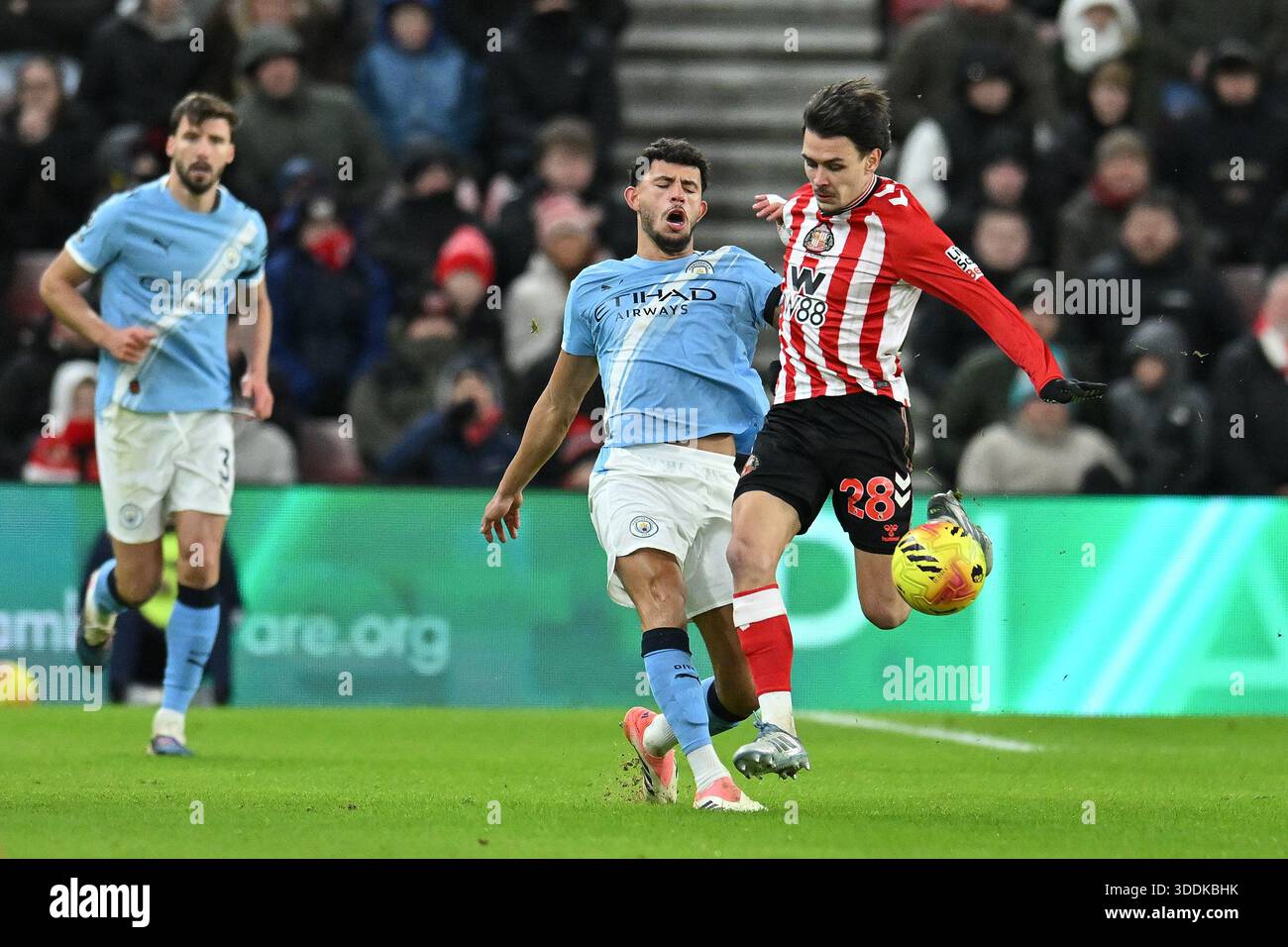 Sunderland's Enzo Le Fee in action during the Premier League match ...