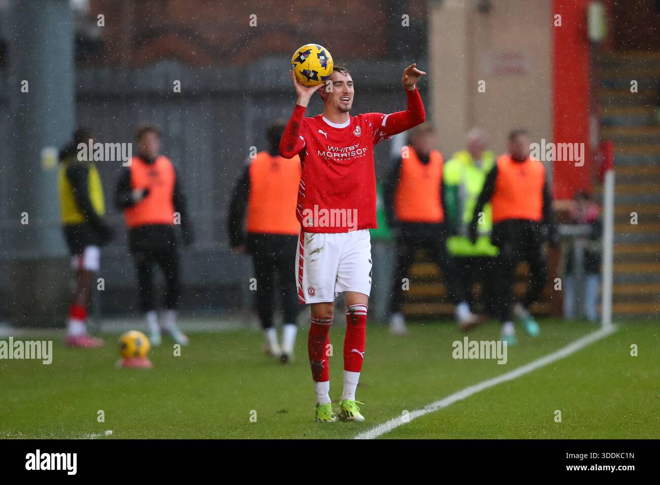 Crewe, UK, 1st January 2026. Lewis Billington of Crewe Alexandra during ...