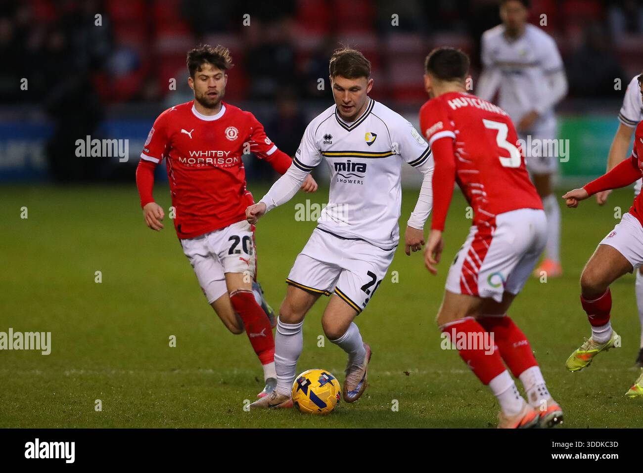 Crewe, UK, 1st January 2026.Jake Bickerstaff of Cheltenham during the ...