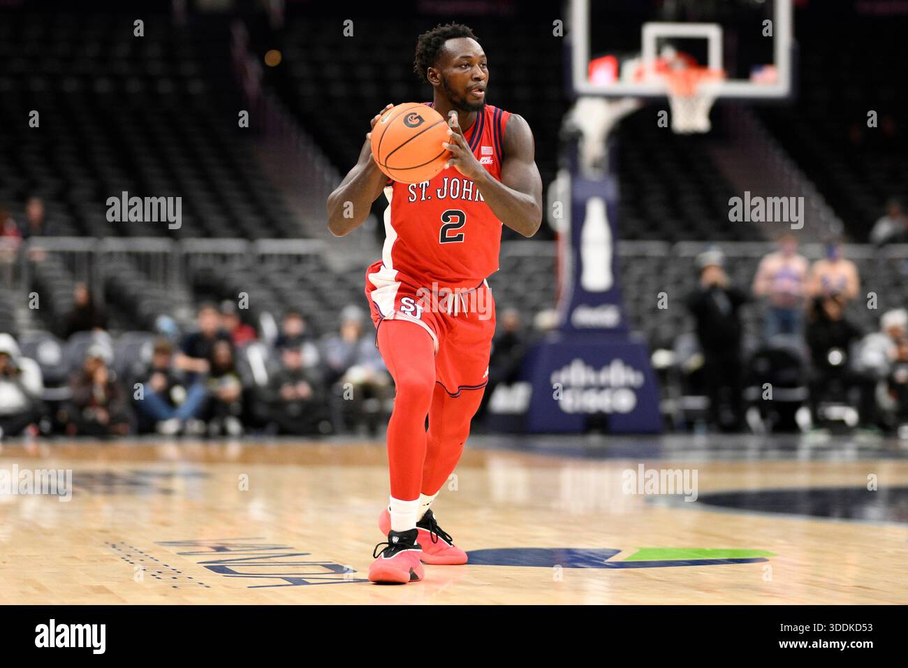 St. John's forward Sadiku Ibine Ayo (2) in action during the first half ...