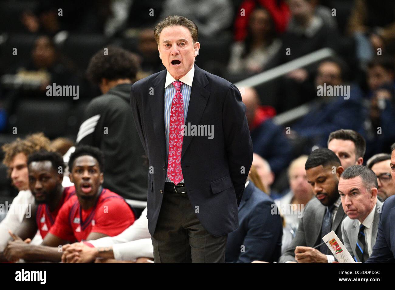 St. John's head coach Rick Pitino in action during the first half of an ...
