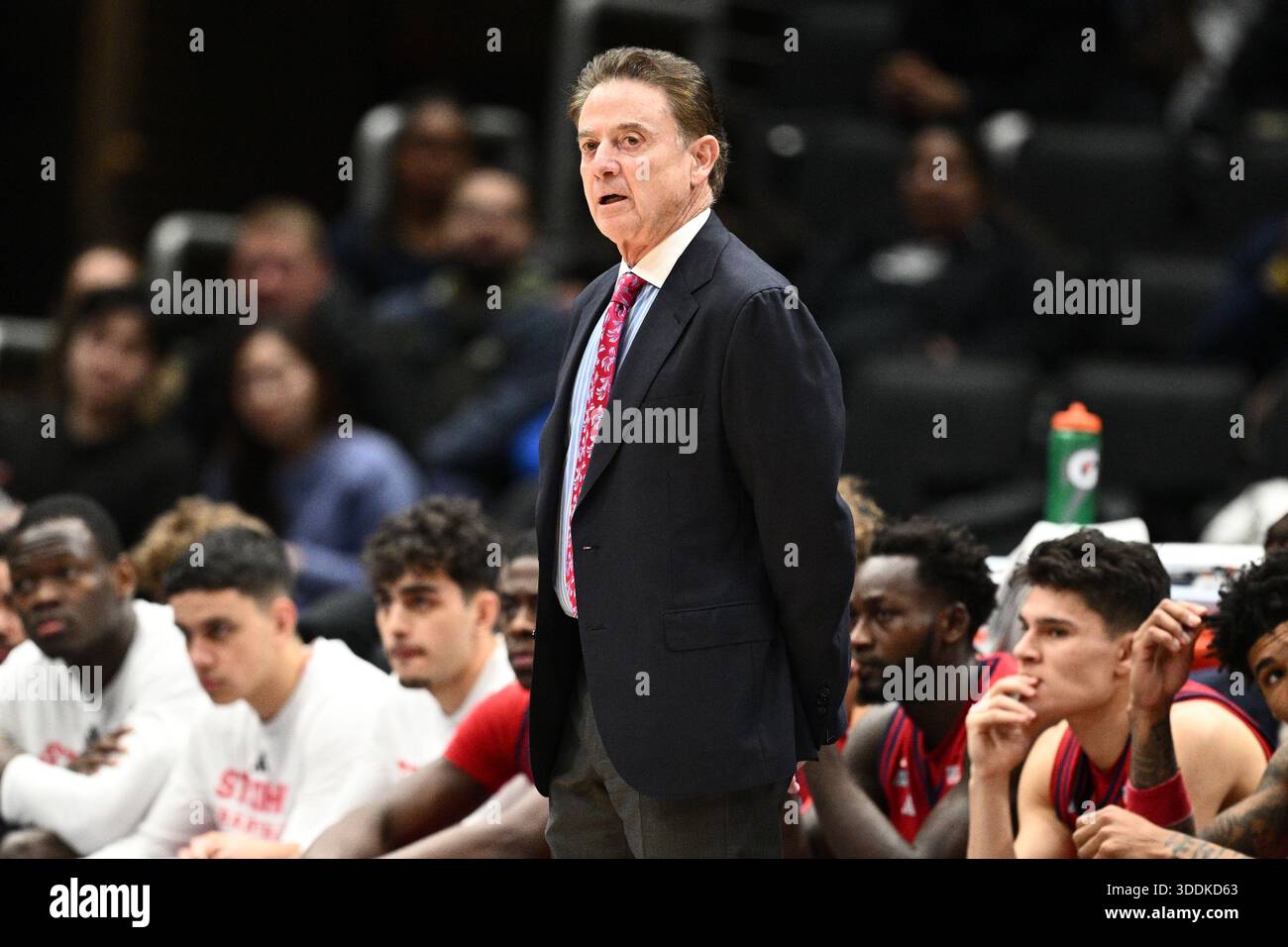 St. John's head coach Rick Pitino in action during the first half of an ...