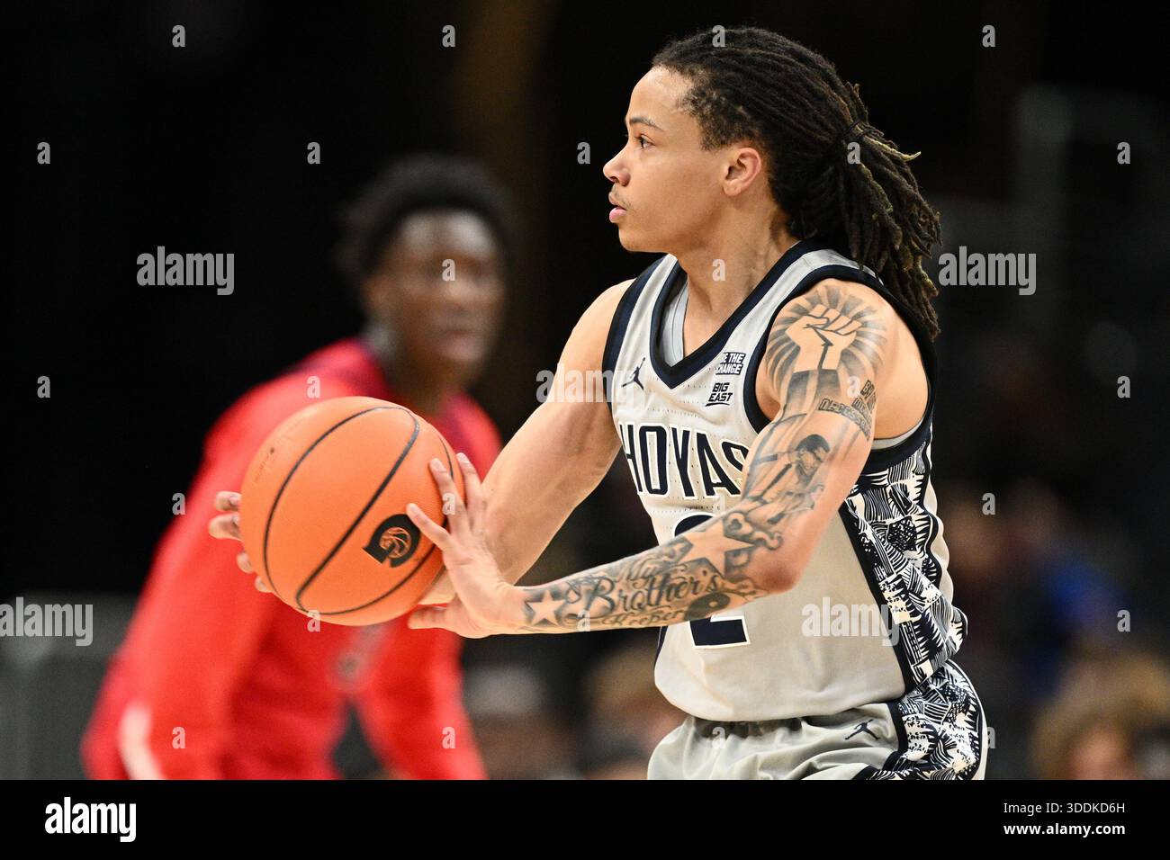 Georgetown guard Malik Mack (2) in action during the first half of an ...