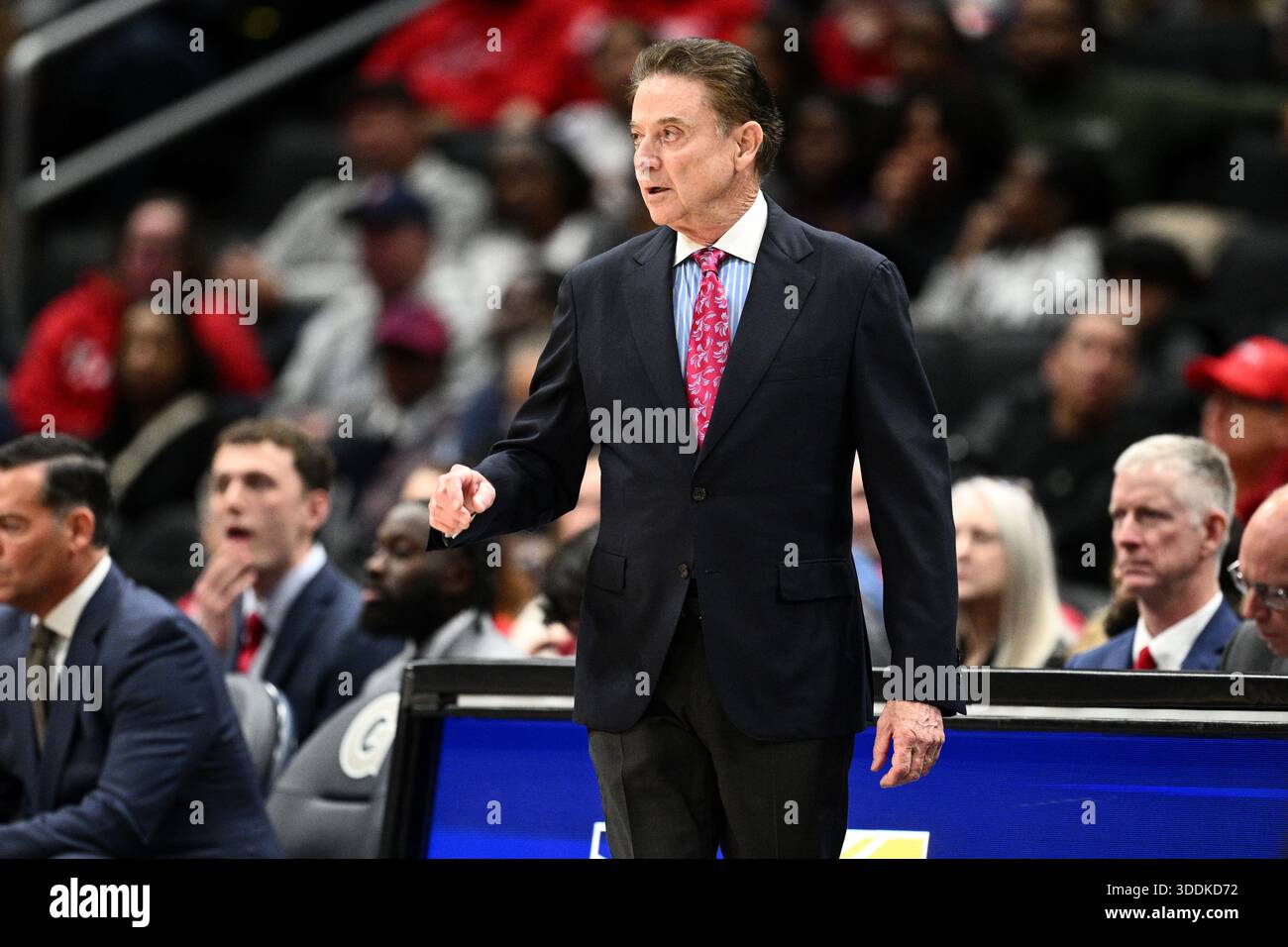 St. John's head coach Rick Pitino in action during the first half of an ...