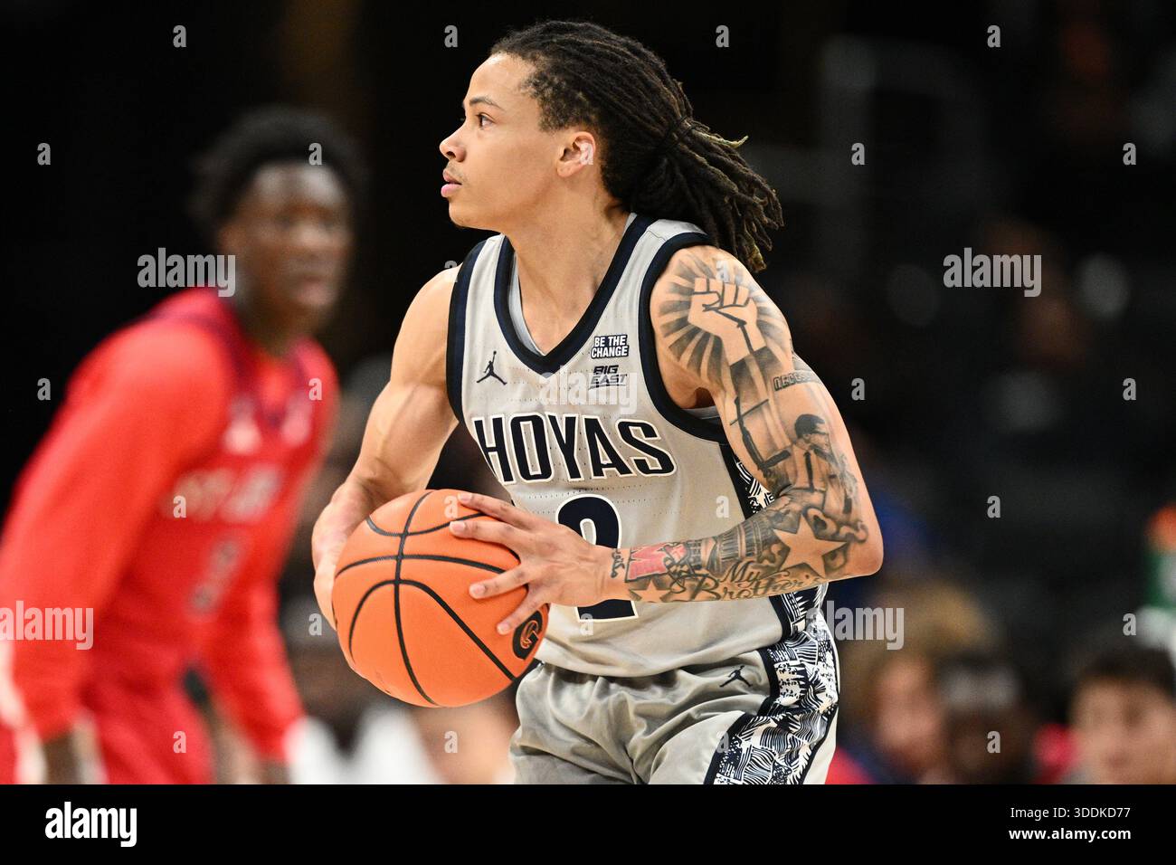 Georgetown guard Malik Mack (2) in action during the first half of an ...