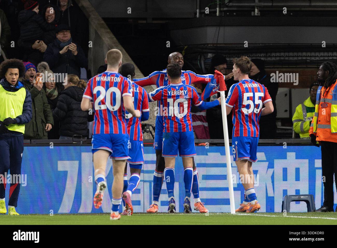 Jean-Philippe Mateta of Crystal Palace goal celebrations during the ...