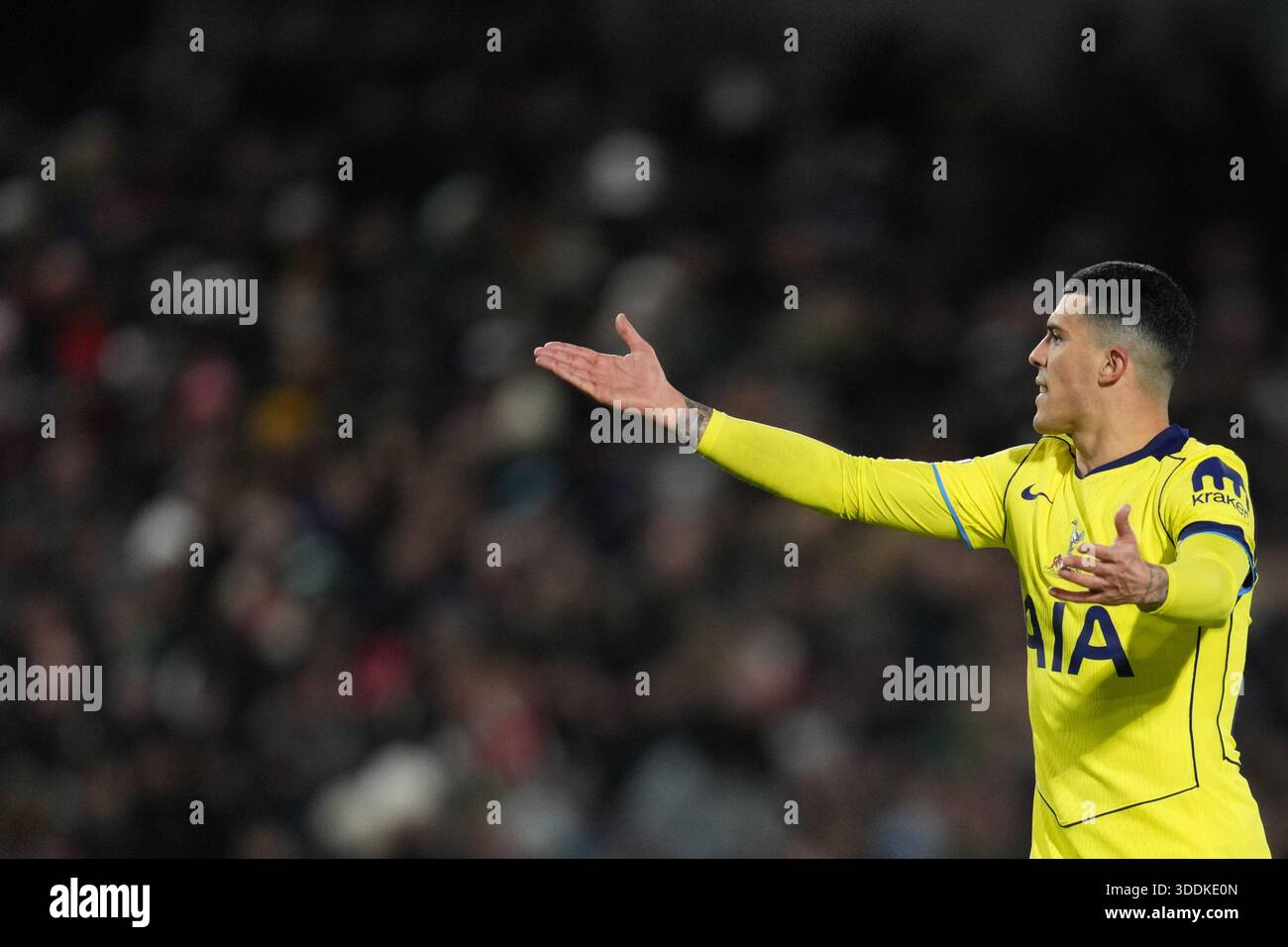 Pedro Porro of Tottenham Hotspur during the Premier League match ...