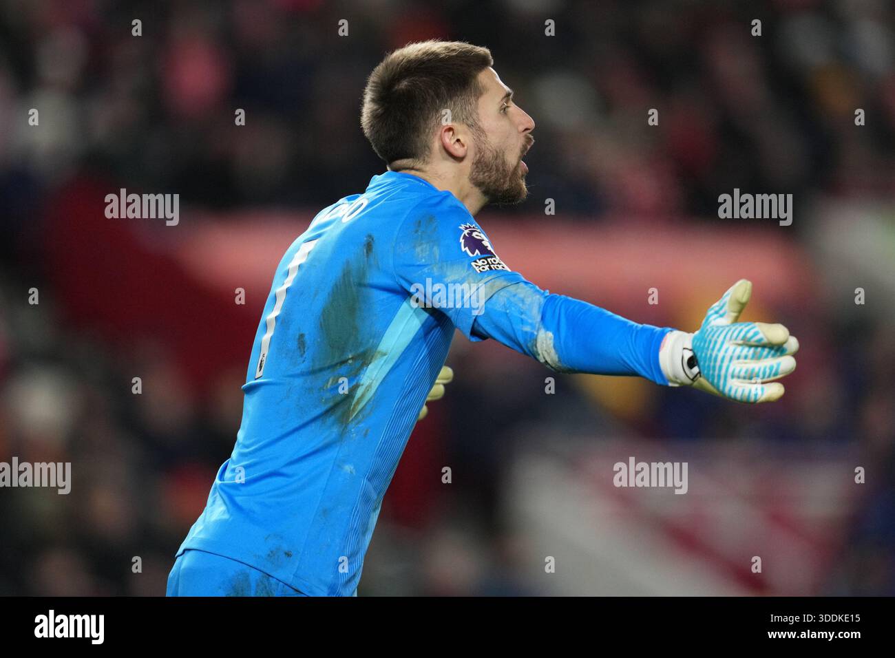 Guglielmo Vicario of Tottenham Hotspur during the Premier League match ...