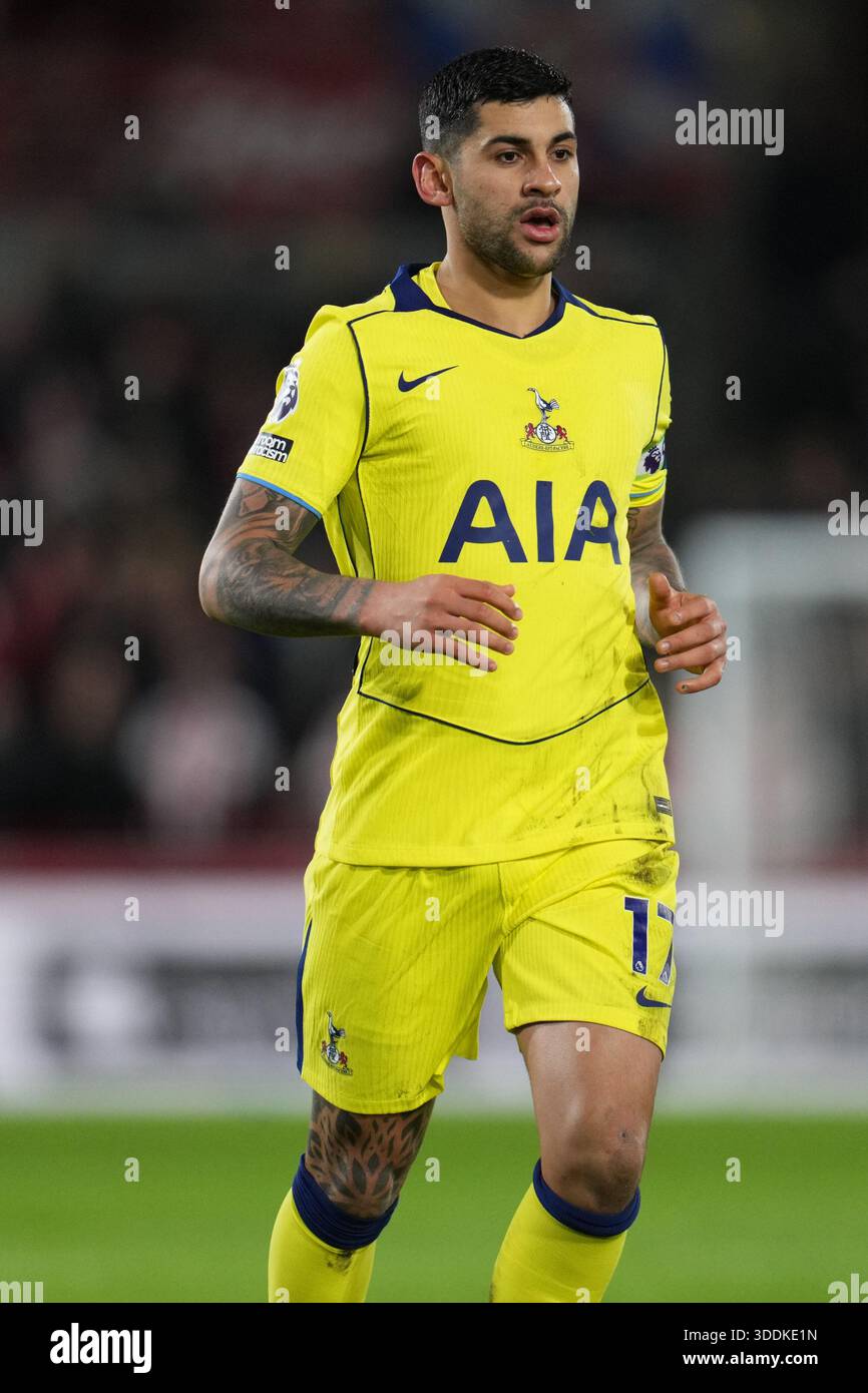 Cristian Romero of Tottenham Hotspur during the Premier League match ...