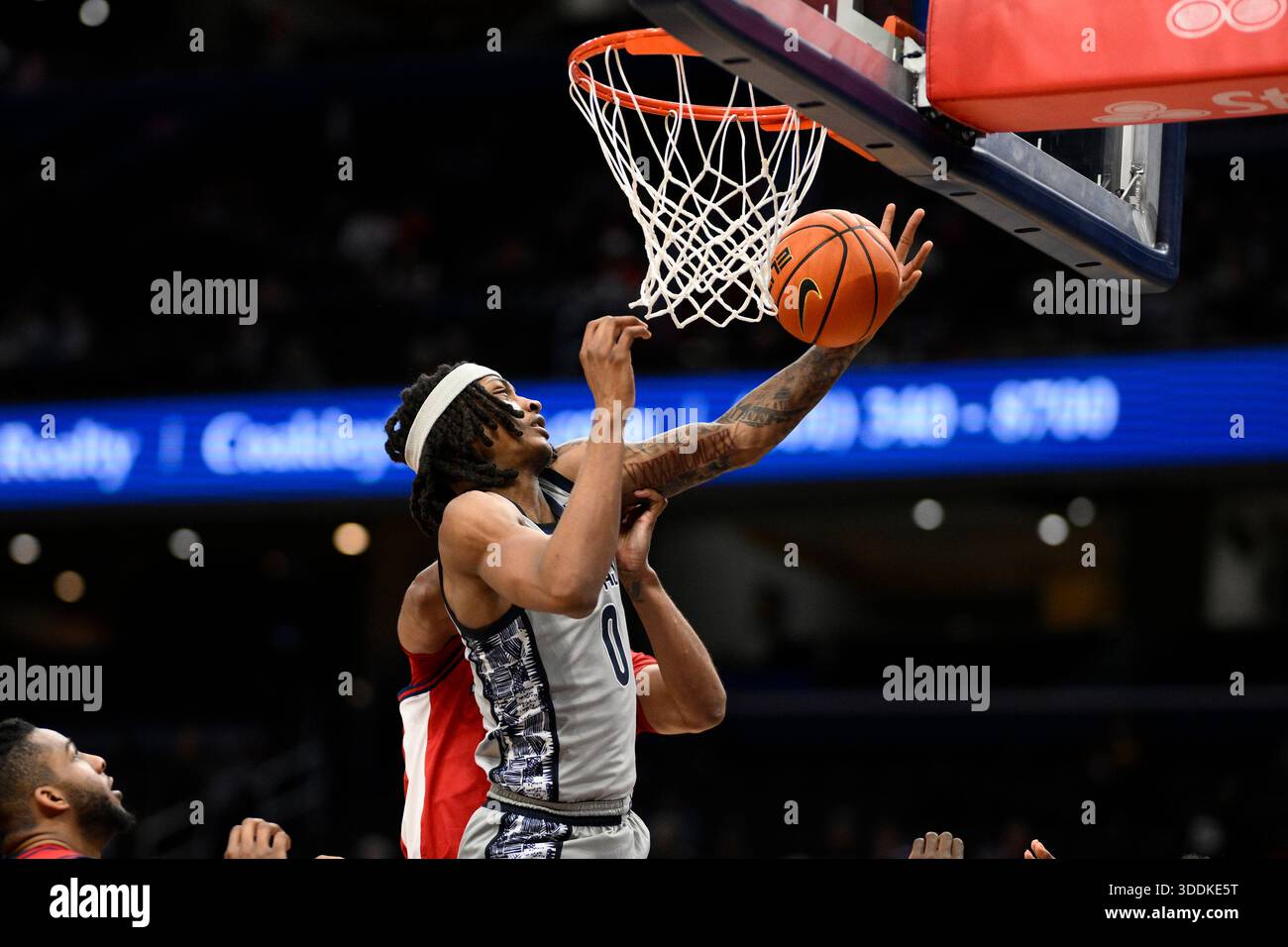 Georgetown forward Jayden Fort (0) in action during the second half of ...