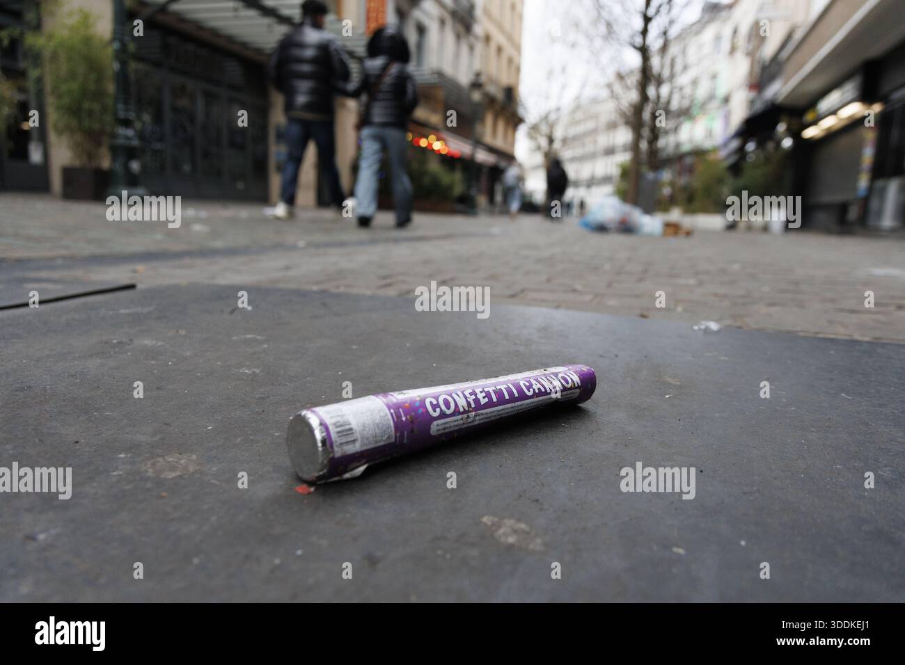 Garbage pictured after the celebrations on New Year's Eve, Thursday 01 ...