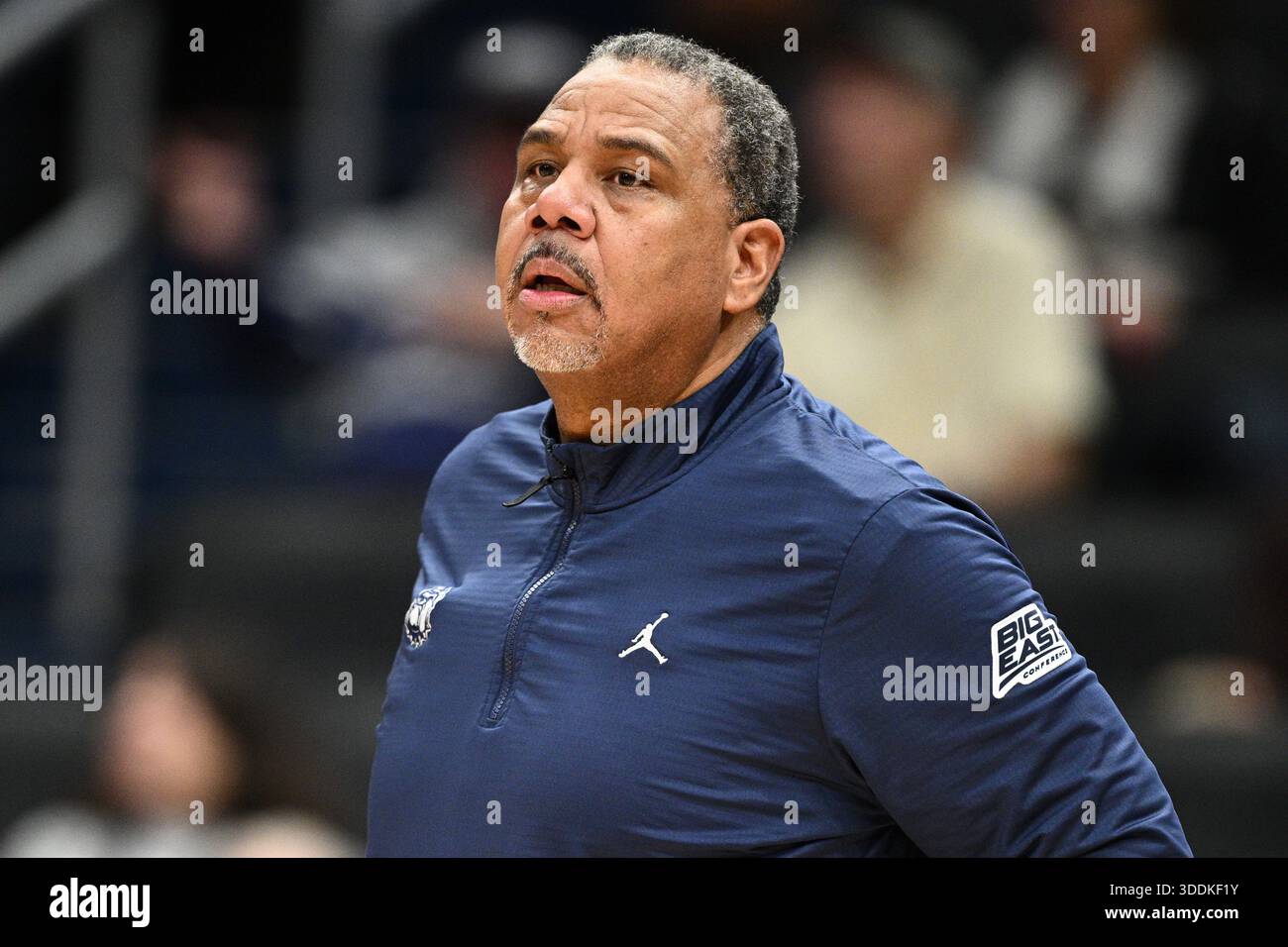 Georgetown head coach Ed Cooley in action during the second half of an ...